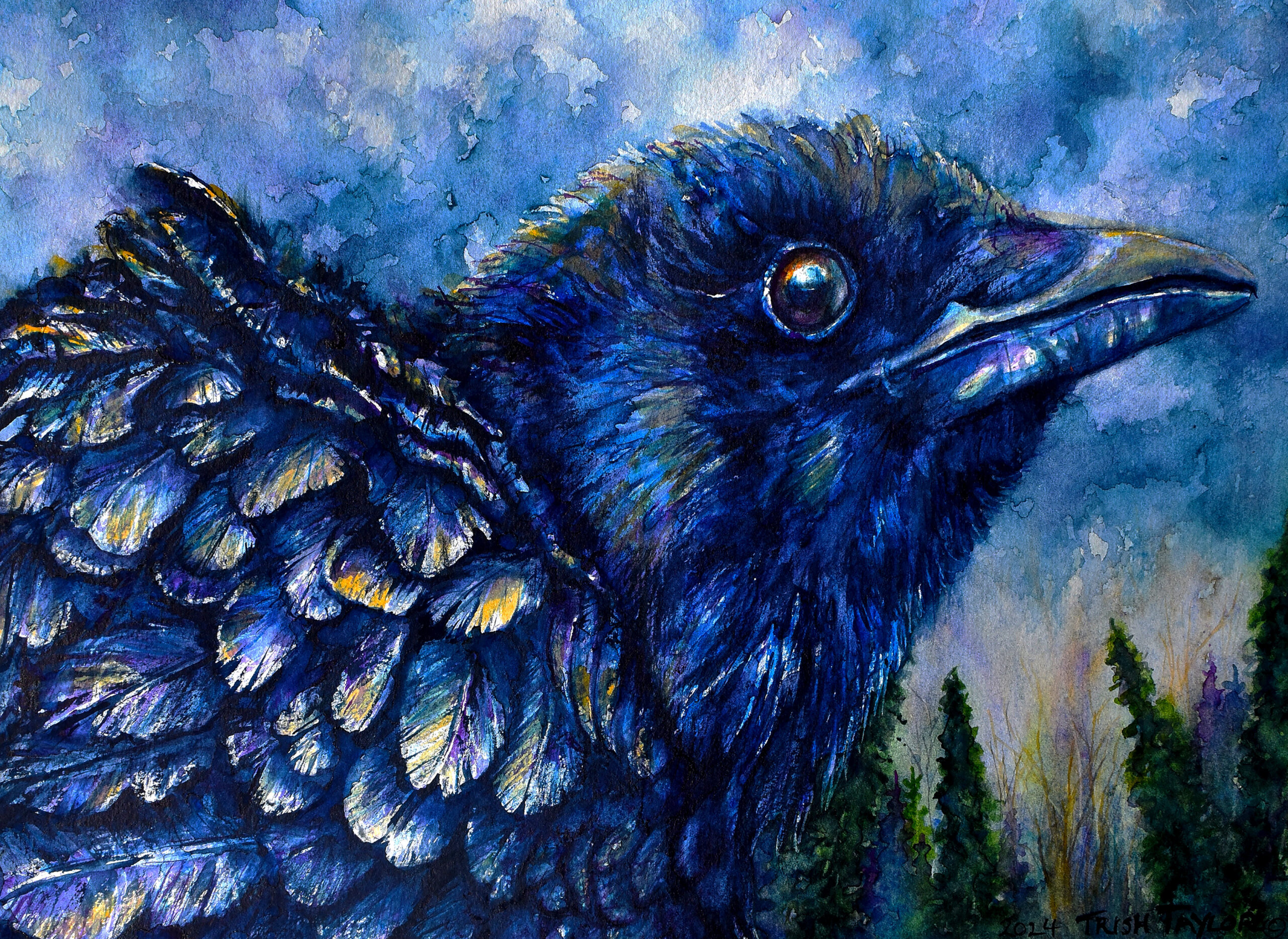 Trish Taylor – Crow Loudly – Spokane Art School